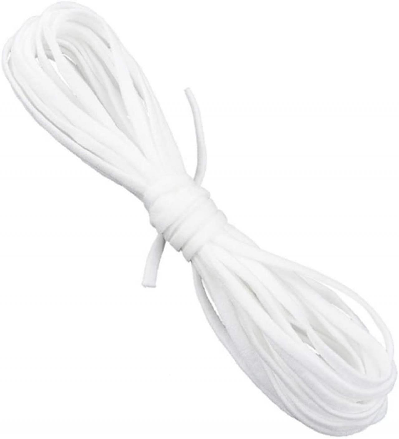 50 Yard 5mm Width Braided Elastic Band Heavy Stretch Knit Bungee ...